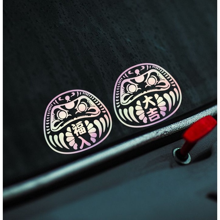 Japanese JDM Lucky Stickers Reflective Vinyl Japan Car Sticker ...