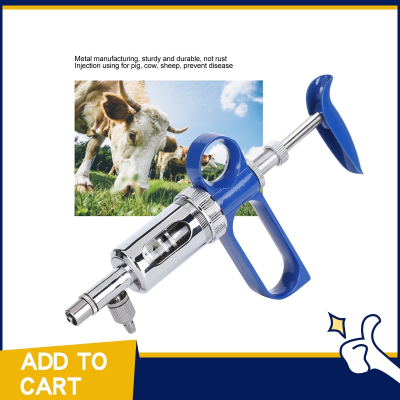 2ML/5ML/10ML Automatic Veterinary Continuous Injector Animal Injection ...