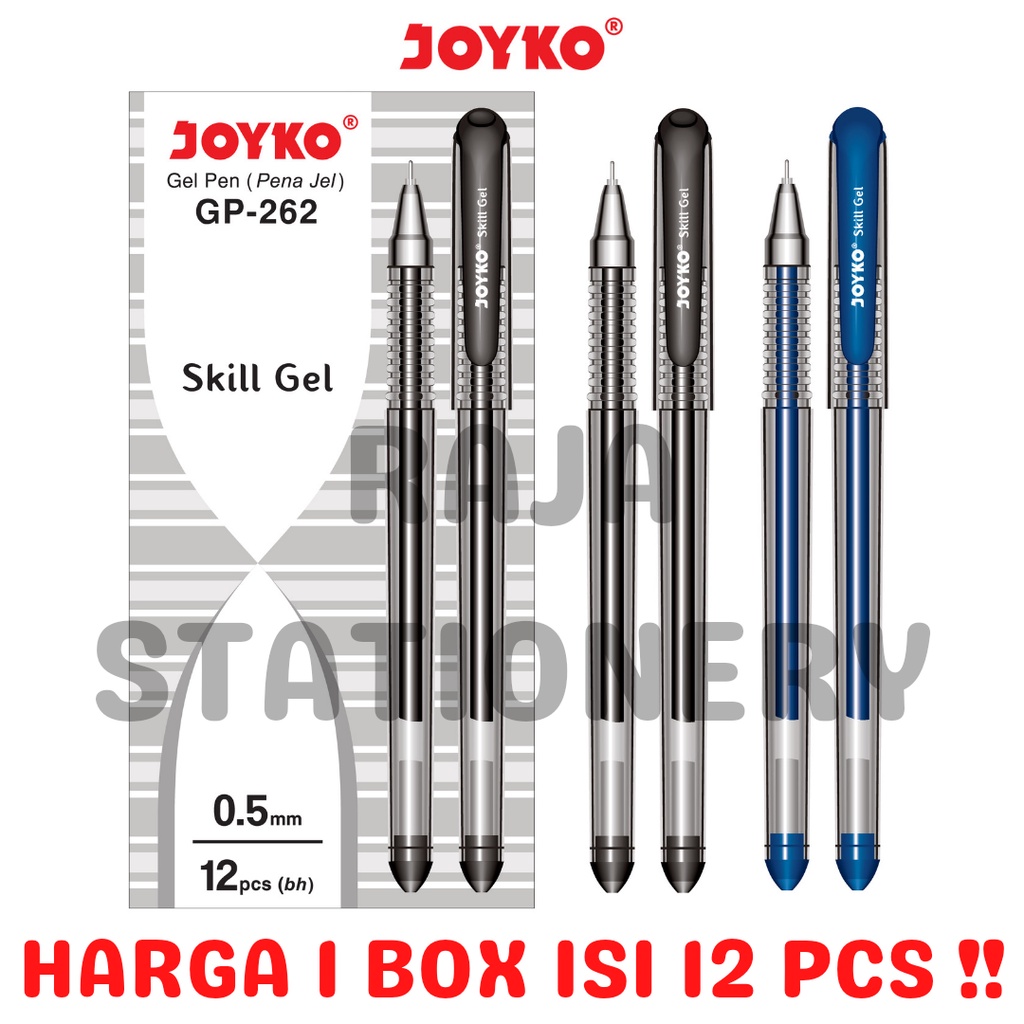 Joyko GEL PEN SKILL GEL 0.5 PEN JOYKO JEL GP-262 [12PCS] | Shopee ...