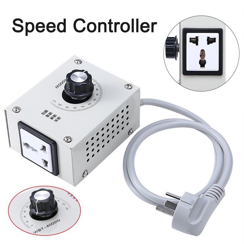 4000W AC 220V Variable Voltage Controller Control For Fan Speed Motor ...