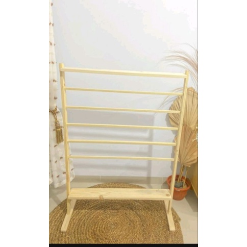 KAYU Hijab rack / Multifunctional shelf made from Dutch teak wood ...