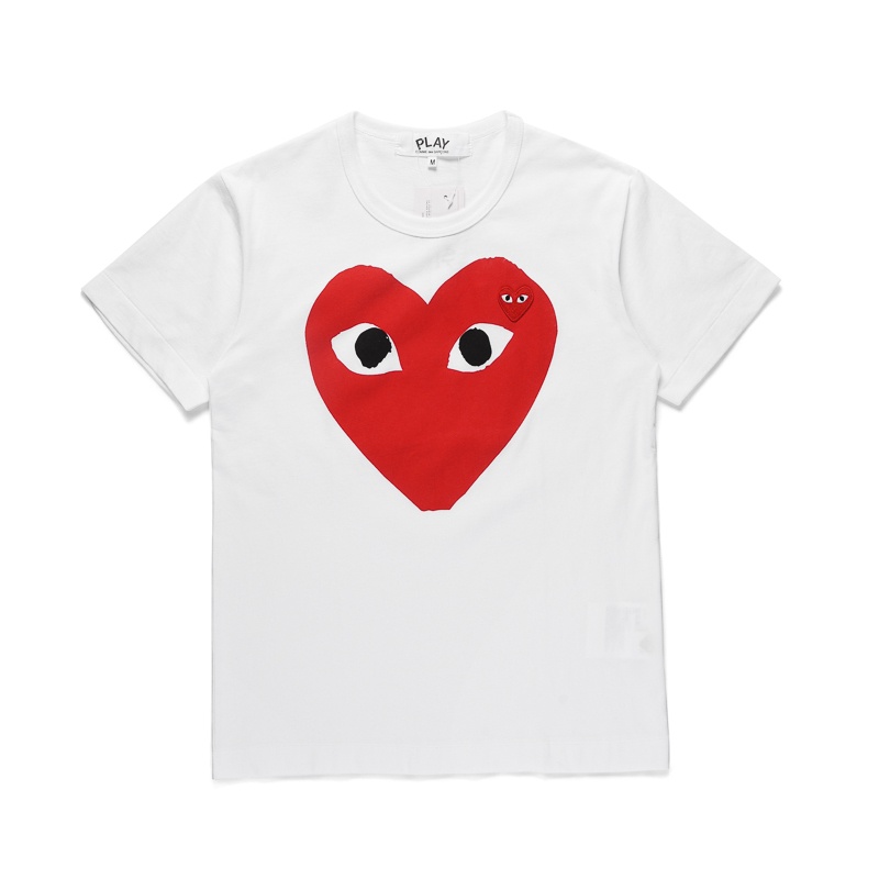 PLAY COMME DES GARCONS REI KAWAKUBO CDG LOVE SHORT SLEEVE T-SHIRT MEN ...