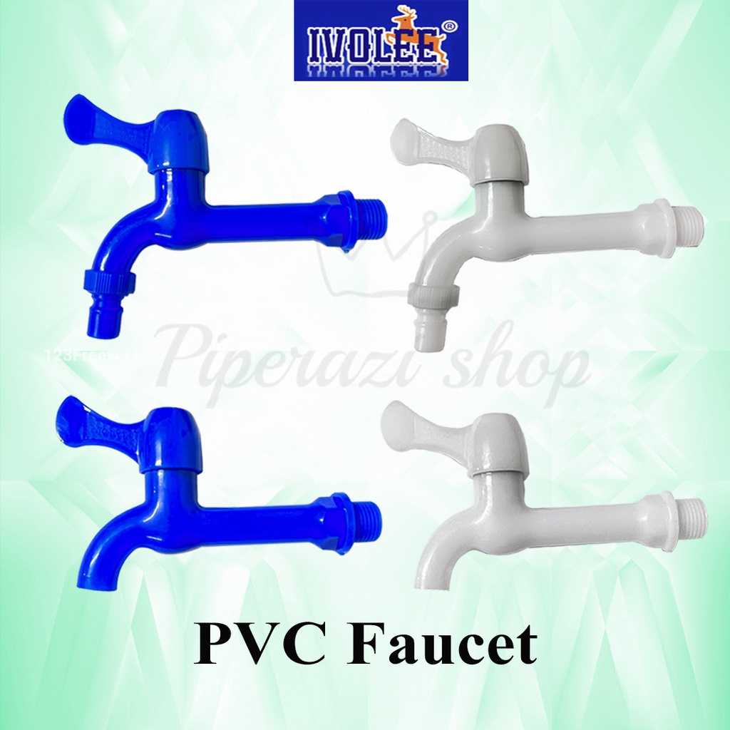 IVOLEE PVC Faucet Plain & with Hose Bibb/ /sink faucet | Shopee Philippines