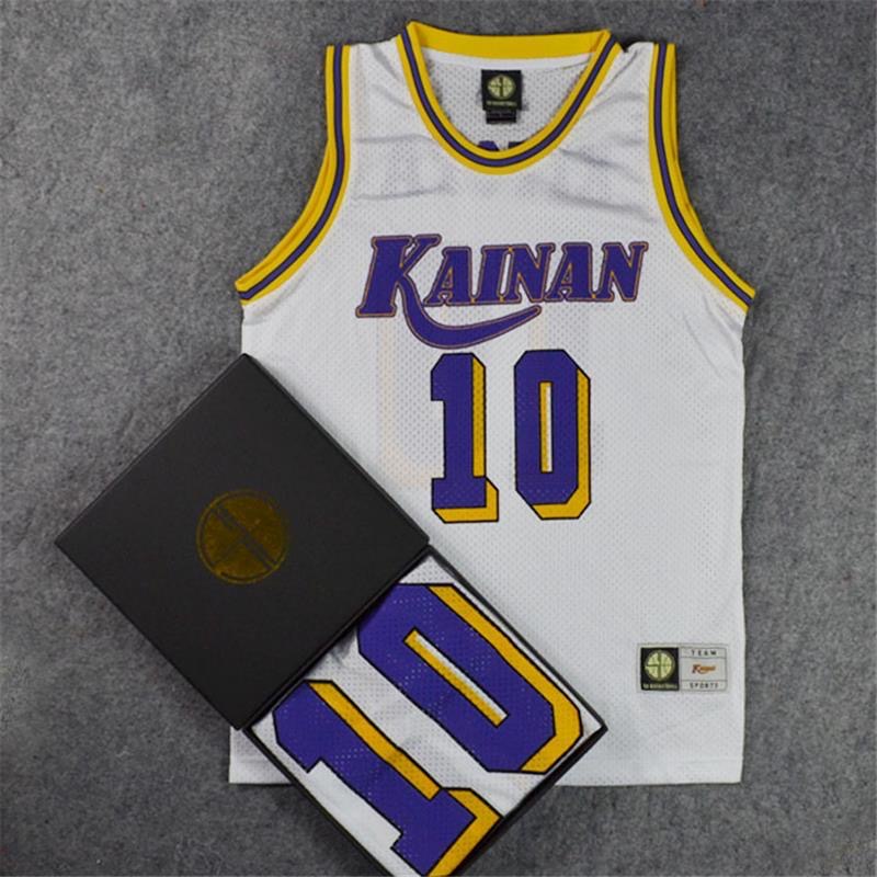 Slam Dunk Jersey Cosplay Costume Kainan Nobunaga Kiyota#10 Hot Printing ...