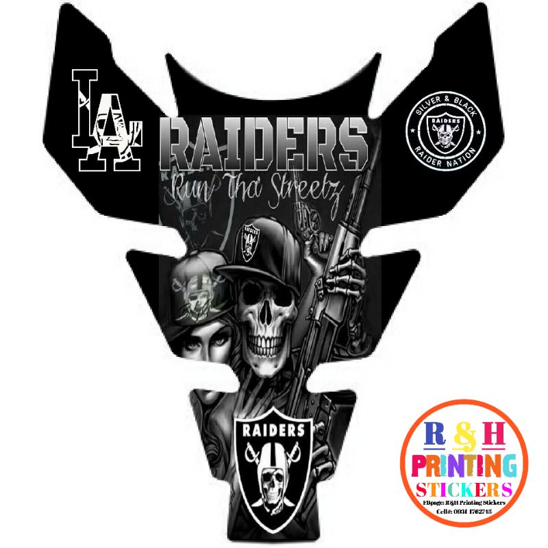 Mio Cowling Pad Raiders Sticker. For Sporty. Soulty. i125. Gear. Gravis ...