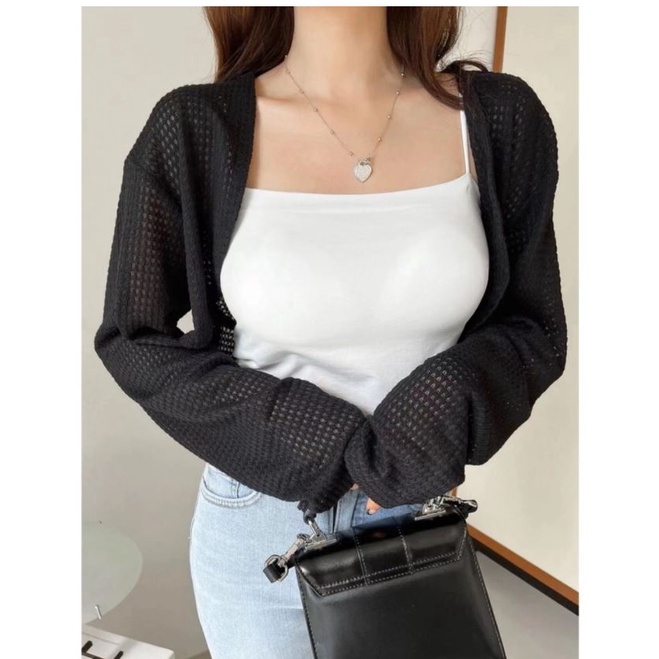 Fashion Women's Trendy Solid Drop Shoulder Open Front Top Cardigan for ...