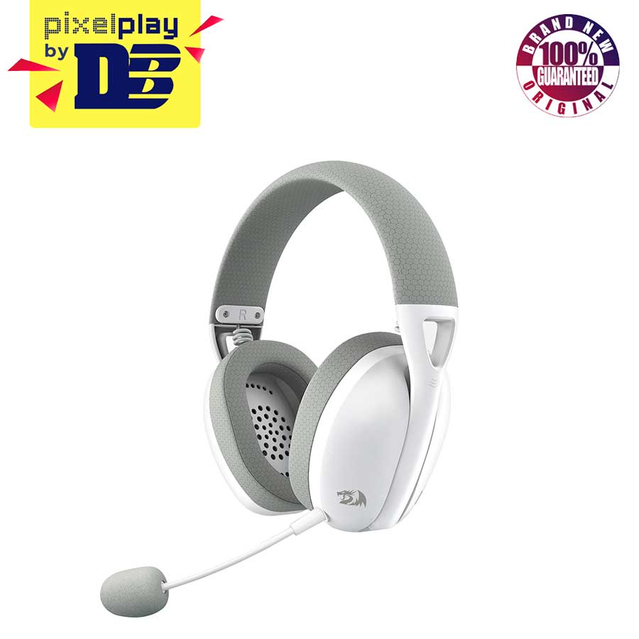 Redragon IRE Pro Ultra-Light Wireless Gaming Headset (White/Gray ...
