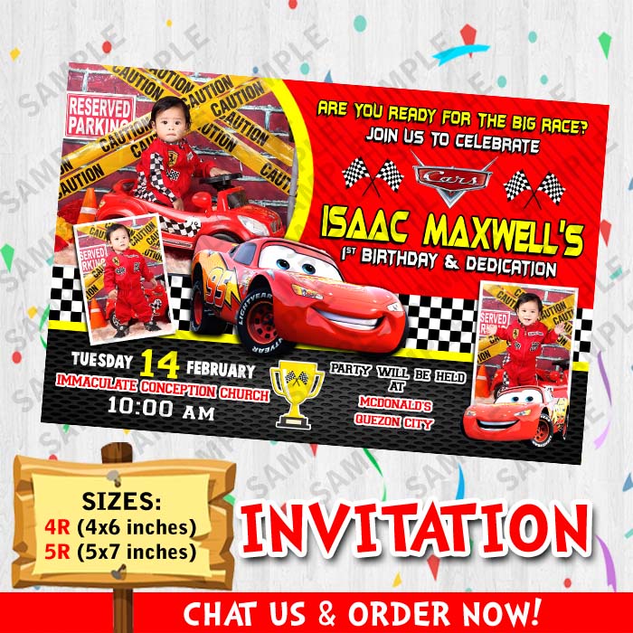 Cars Invitation / Ferrari Invitation | Shopee Philippines