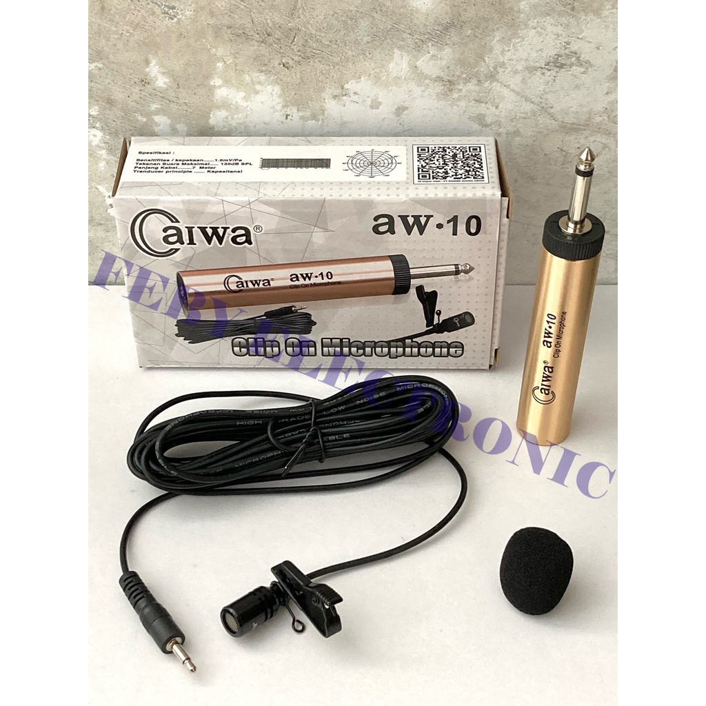 Ciwa AW-10 Microphone CLIP ON IMAM Condenser Ciwa AW10 | Shopee Philippines