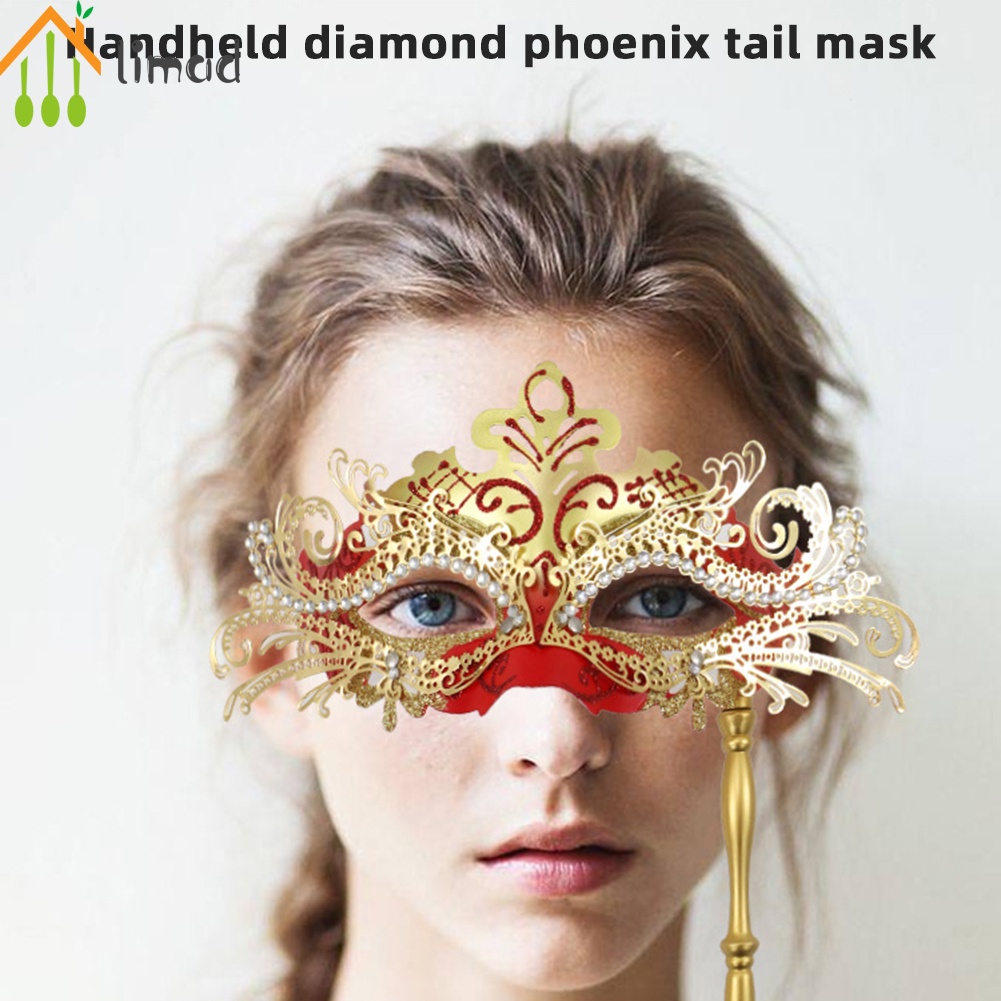 Phoenix-Tail Diamond-Embedded Face Mask Fashion Shining Face Mask For ...