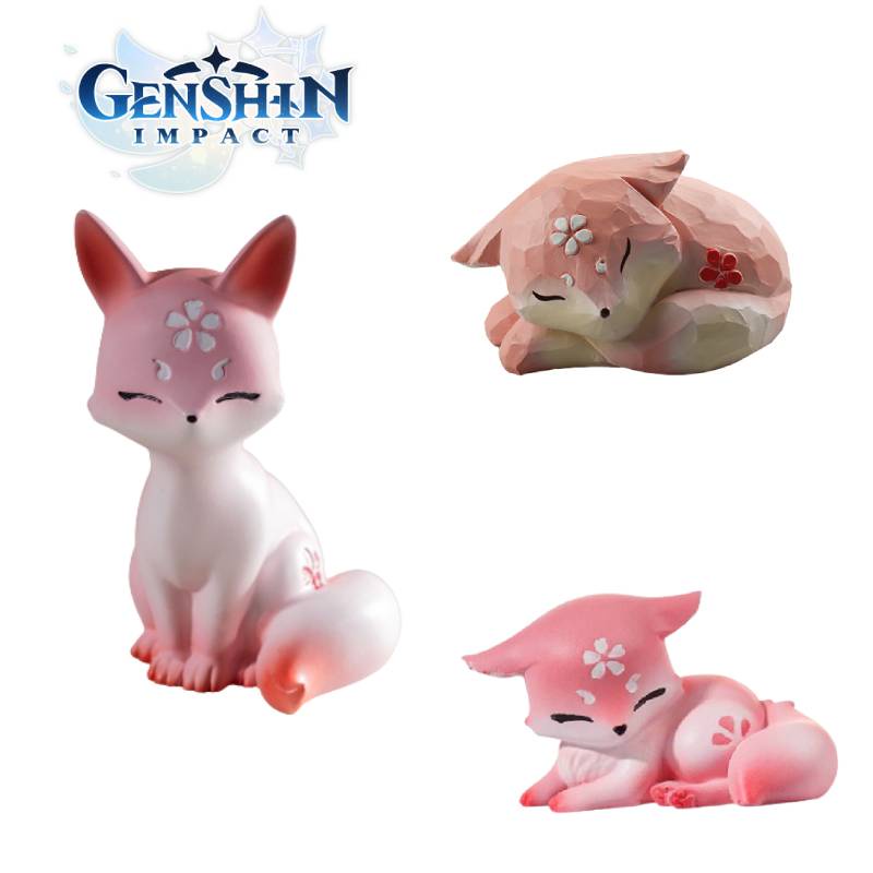 Genshin Impact Yae Miko Character Figure Fox Anime Ornament Model ...