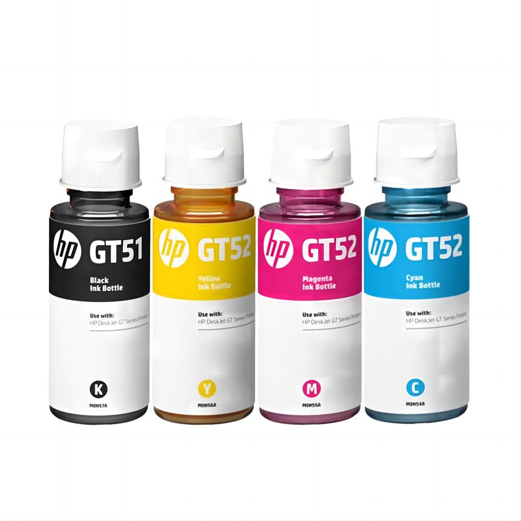 [100% Genuine] HP GT51 Black / GT52 Cyan Magenta Yellow Original Refill ...