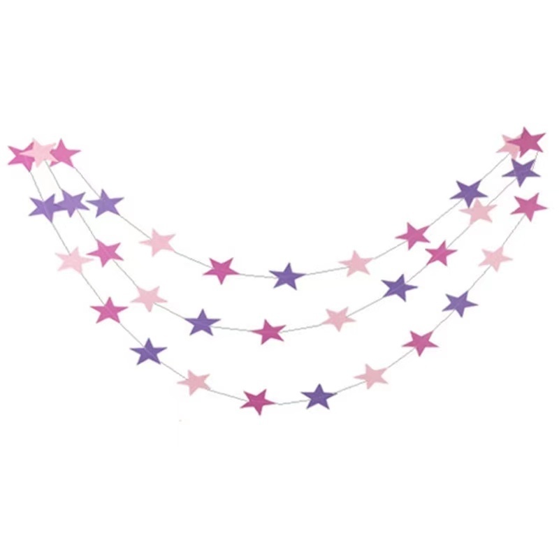 4M Gold Silver Garland Star String Banners Wedding Banner For Party ...