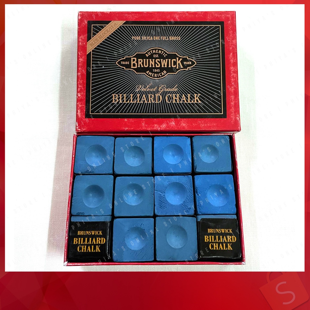 Brunswick Billiard Chalk [1 DOZEN] | Shopee Philippines