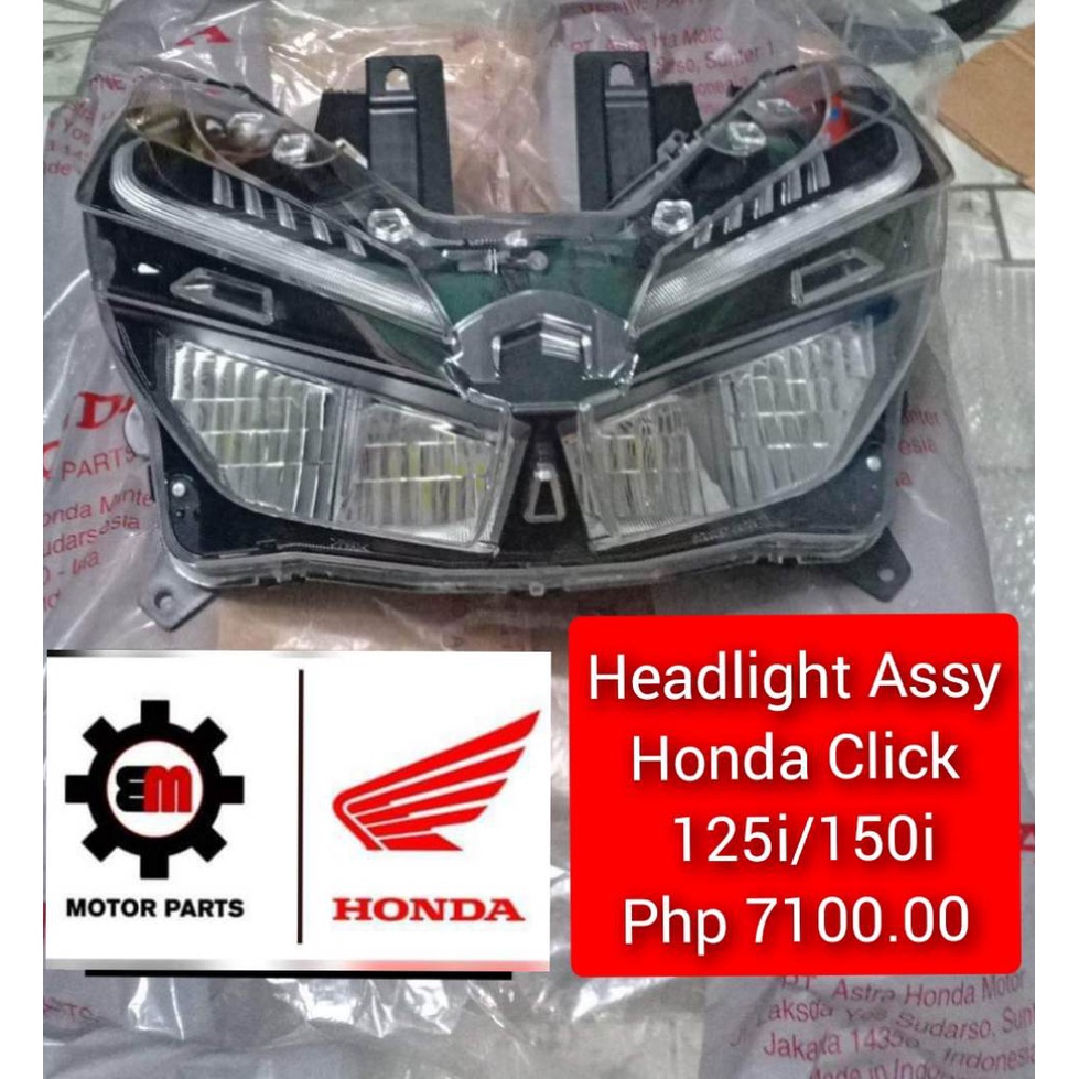 HEADLIGHT ASSY 1 HONDA CLICK 125i/150i HONDA GENUINE PART | Shopee ...
