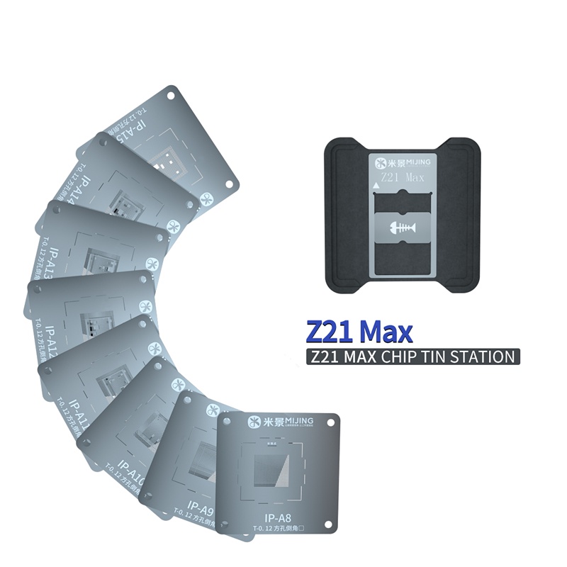 Mijing Z21 MAX Universal CPU Reballing Stencil Platform For A8-A16 ...
