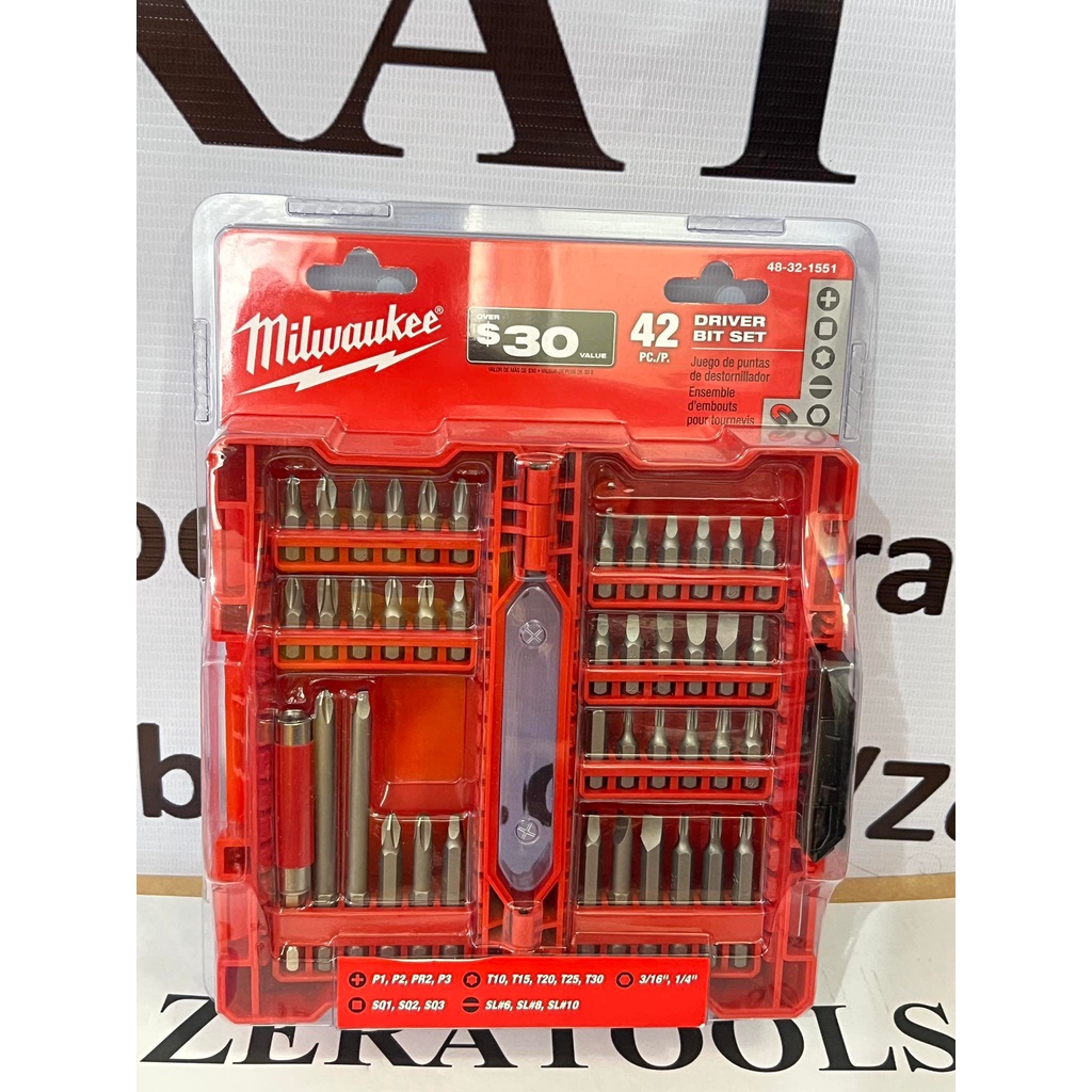 Milwaukee Tool Driver Bit Set (42-Piece) | Shopee Philippines
