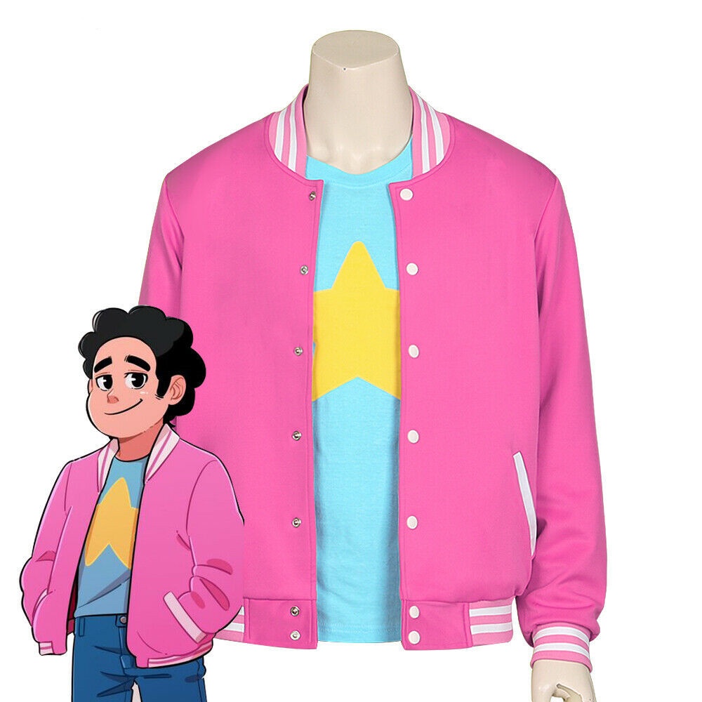 Steven Universe Cosplay Baseball Uniform Unisex T-Shirt Jacket Tee Top ...