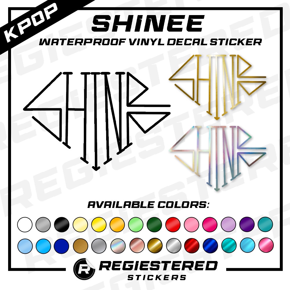 KPOP SHINEE Logo Vinyl Decal Sticker Waterproof | Shopee Philippines