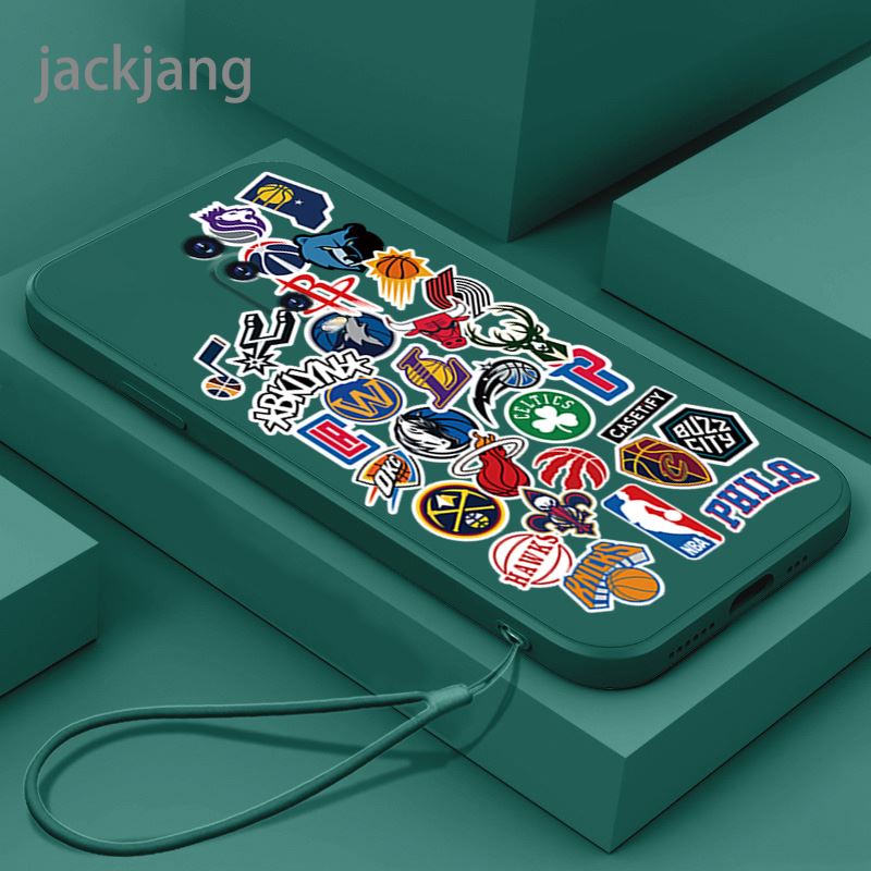 casing Redmi 9T Phone case Trend Brand NBA Lakers Label Sticker Soft ...