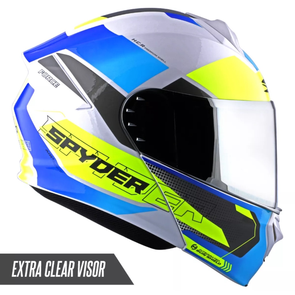 (HUB)(HUB) Spyder Modular Helmet with Dual Visor FORCE GD Series 1 ...
