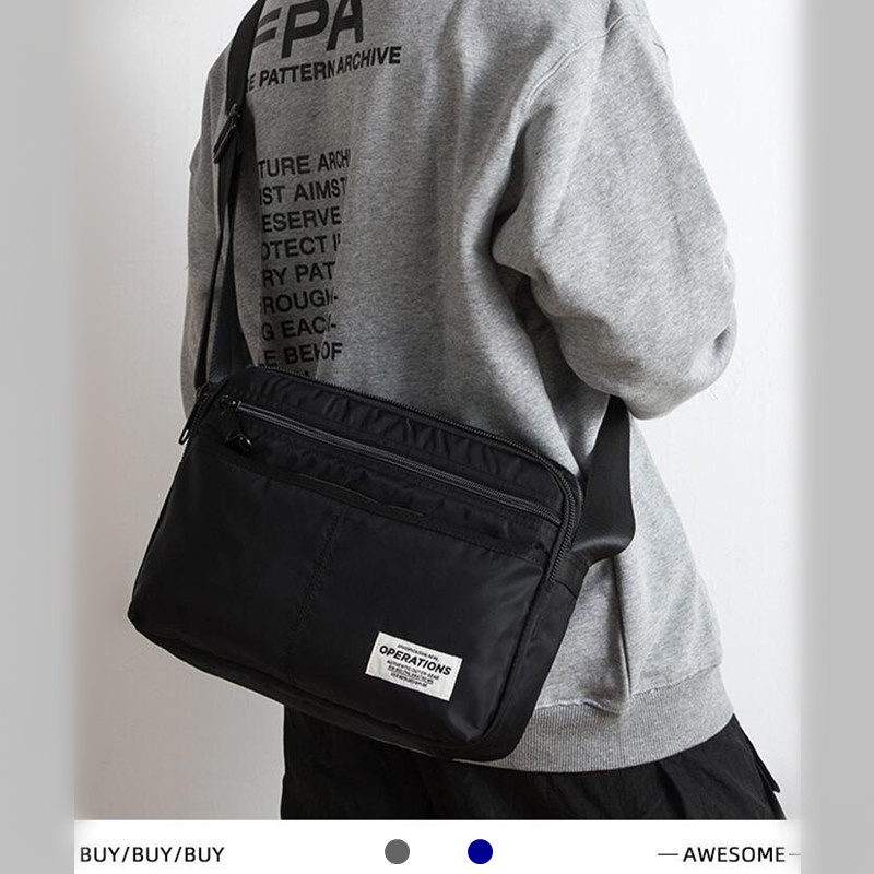 [3 Colors Available] OPERATIONS Nylon Material Cross-body Bag Water ...