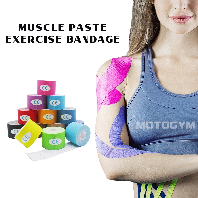 Kinesiology Tape Muscle Sticker Elastic Fitness Bandage Tape Stretched ...