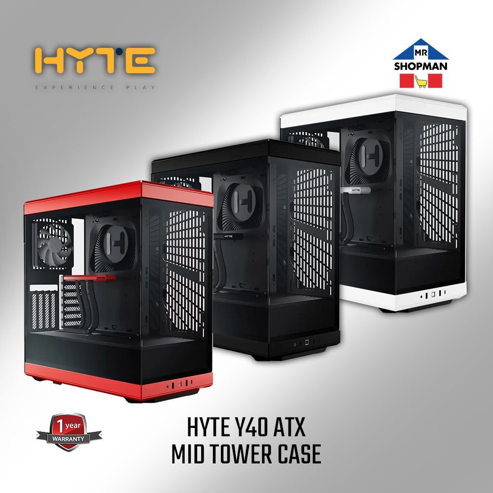 Hyte Y40 ATX Case with PCIe 4.0 GPU Riser Case | Shopee Philippines