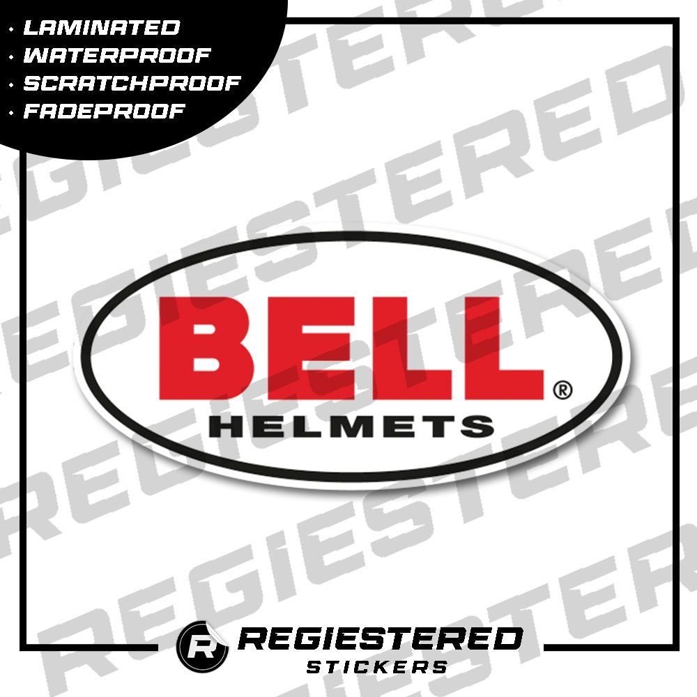 Bell Helmets Sticker Waterproof Laminated Outdoor Indoor Helmet ...