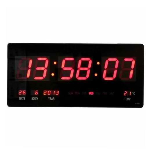 cindychen2 3color 18 Inch Large Digital Display LED Wall Clock | Shopee ...