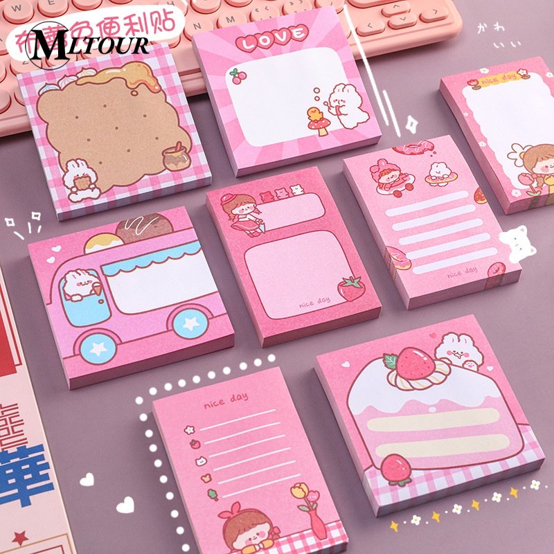 Cartoon Cartoon Bree Rabbit Sticky Notes High-value ins Girl Heart ...