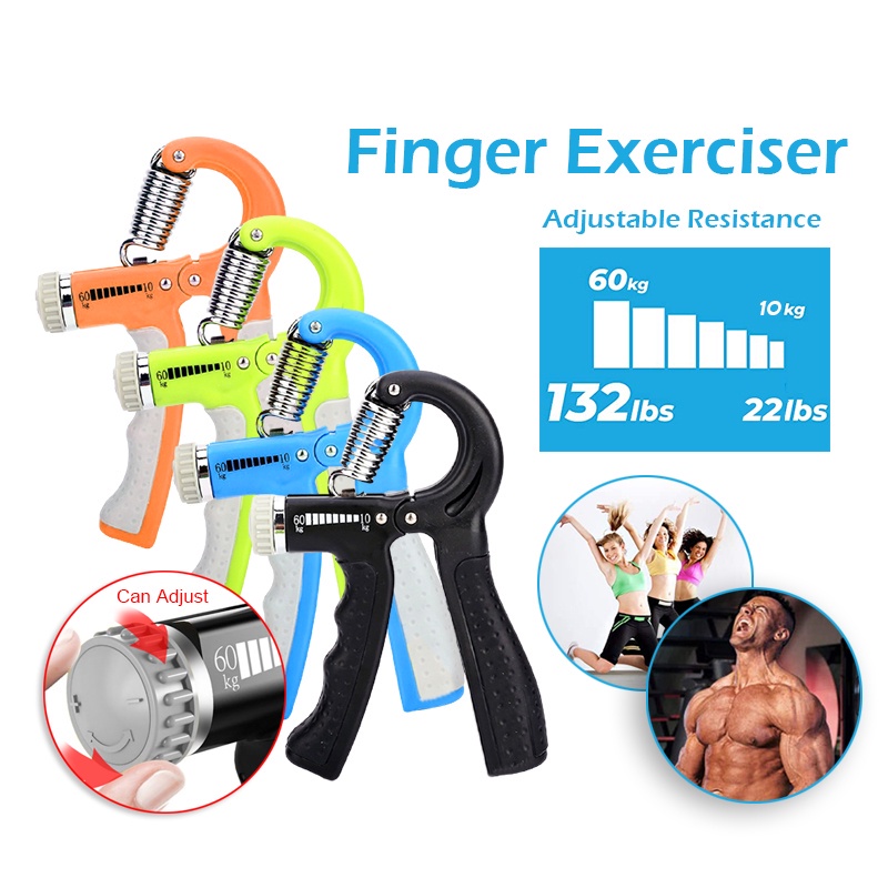 Exercise Gripper Hand Grip R-Shape Adjustable Heavy Gym Grippers ...