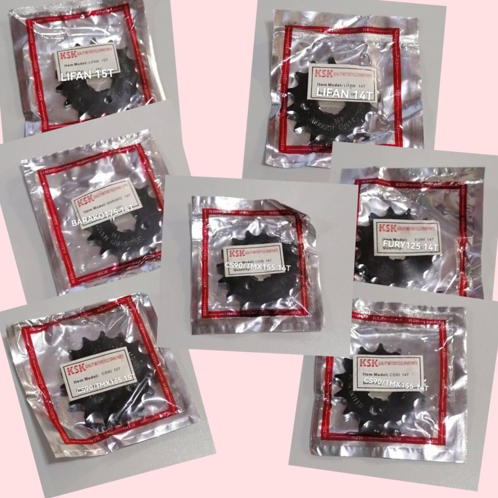 MOTORCYCLE KSK ENGINE SPROCKET FOR BARAKO175/CS90/TMX155/FURY125/LIFAN ...