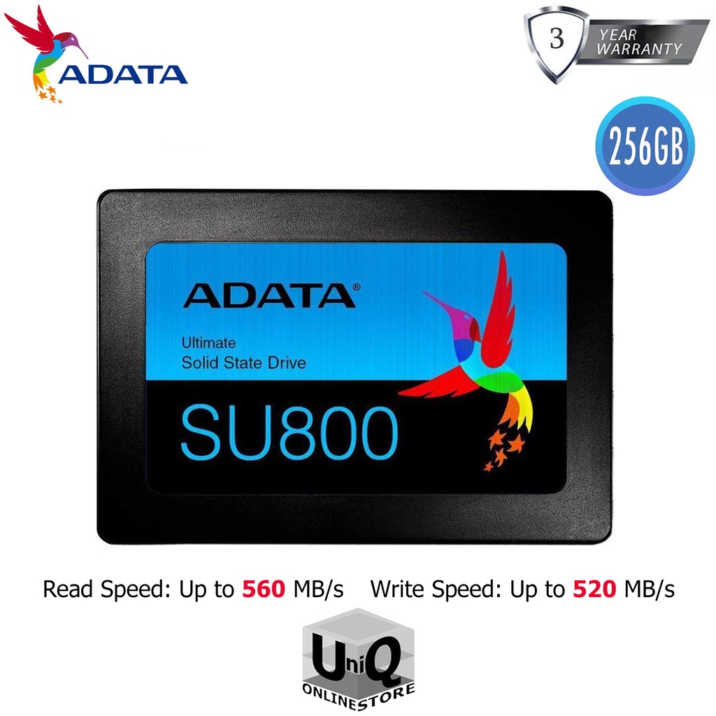 ADATA Ultimate SU800 (ASU800SS-256GT-C) Internal SSD 256GB 3D NAND 2.5 ...