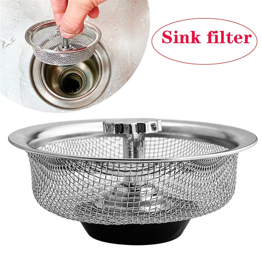 Kitchen Stainless Steel Sink Filter with Water Plugging Function/Sink ...