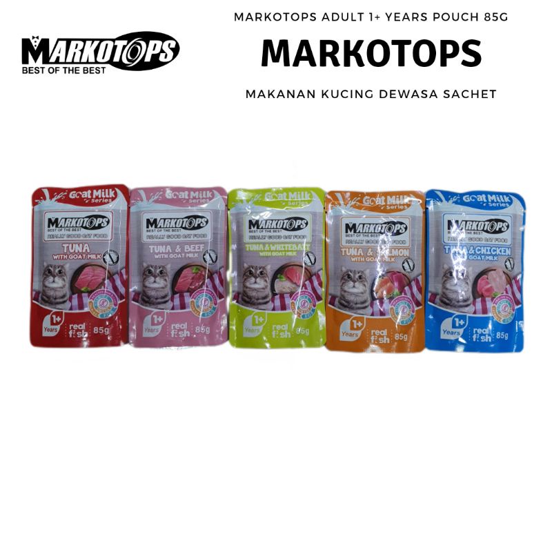 Petshop Bandung Markotops Adult 1+years Pouch 85g - Markotop Sachet ...
