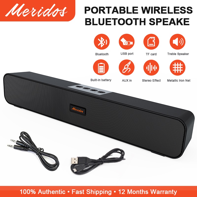 Meridos Bluetooth Speaker TV SoundBar Wireless Bluetooth Home Surround ...