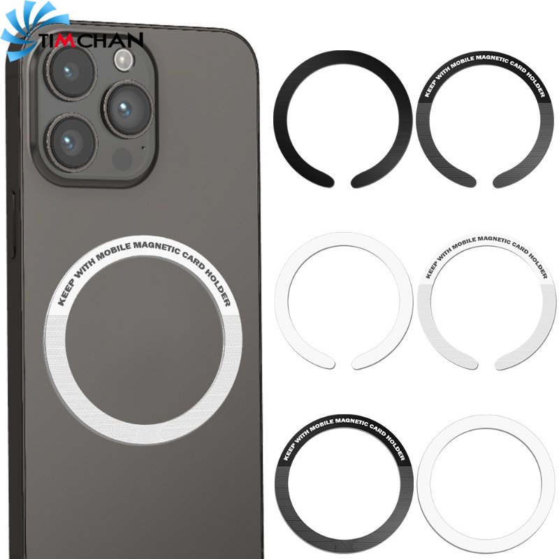 Mag-Safe Wireless Charger Sticker Magnetic Rings Universal Call Phone ...