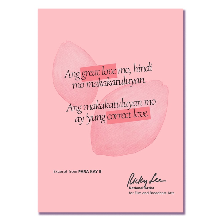 Ricky Lee Postcard - Para Kay B 3 | Shopee Philippines