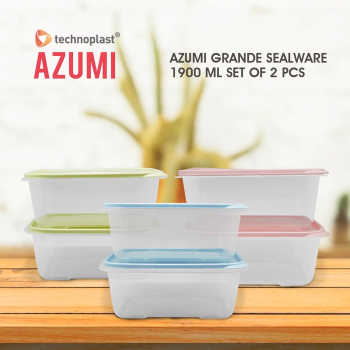 Azumi GRANDE/Storage Box 1900ml SET OF 2pcs | Shopee Philippines