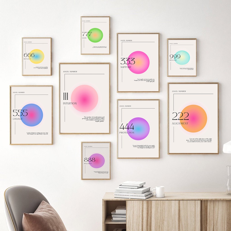 Color Aperture Canvas Painting Digital Color Education Poster Digital ...