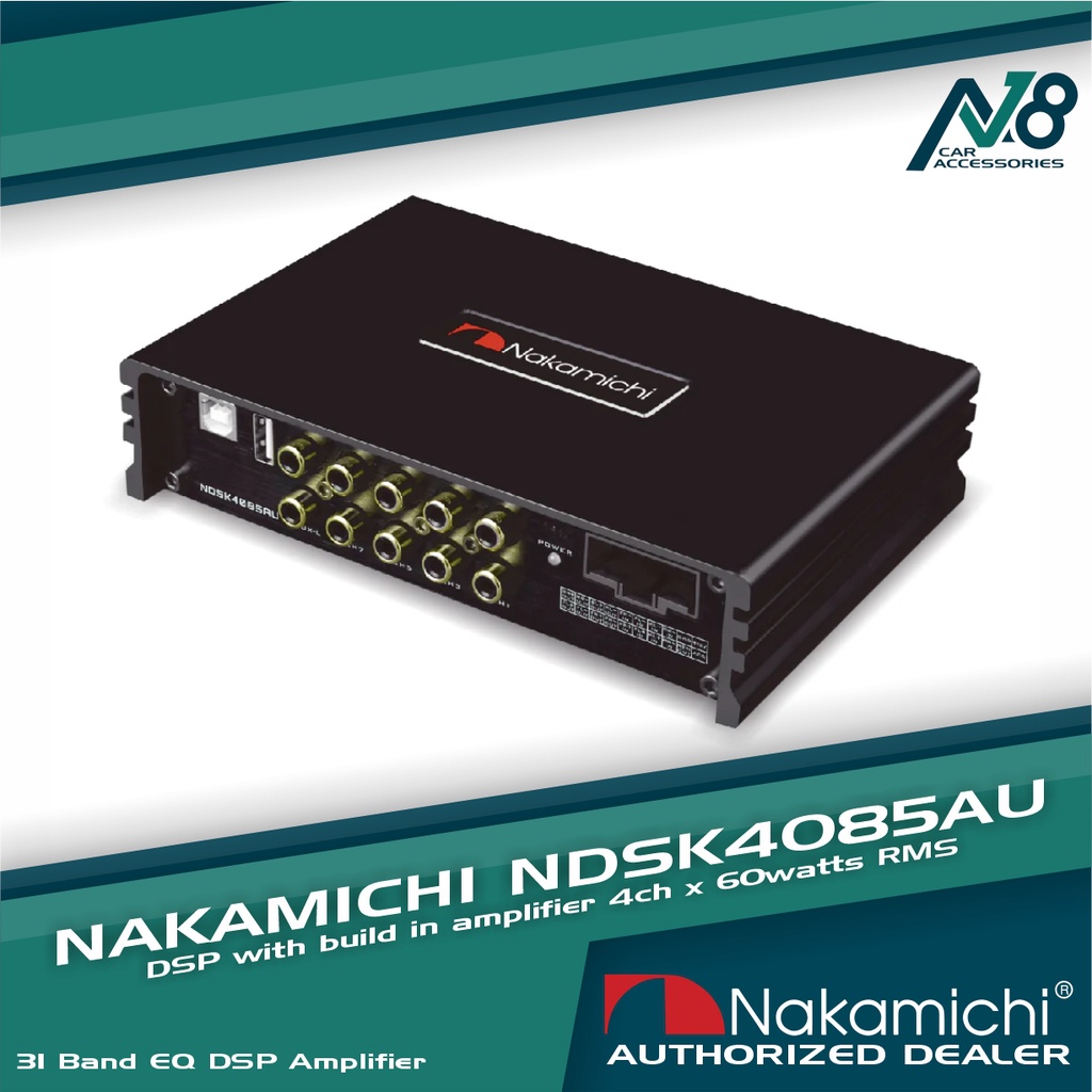 NAKAMICHI NDSK4085AU 8 Channel DSP Amplifier Genuine | Shopee Philippines