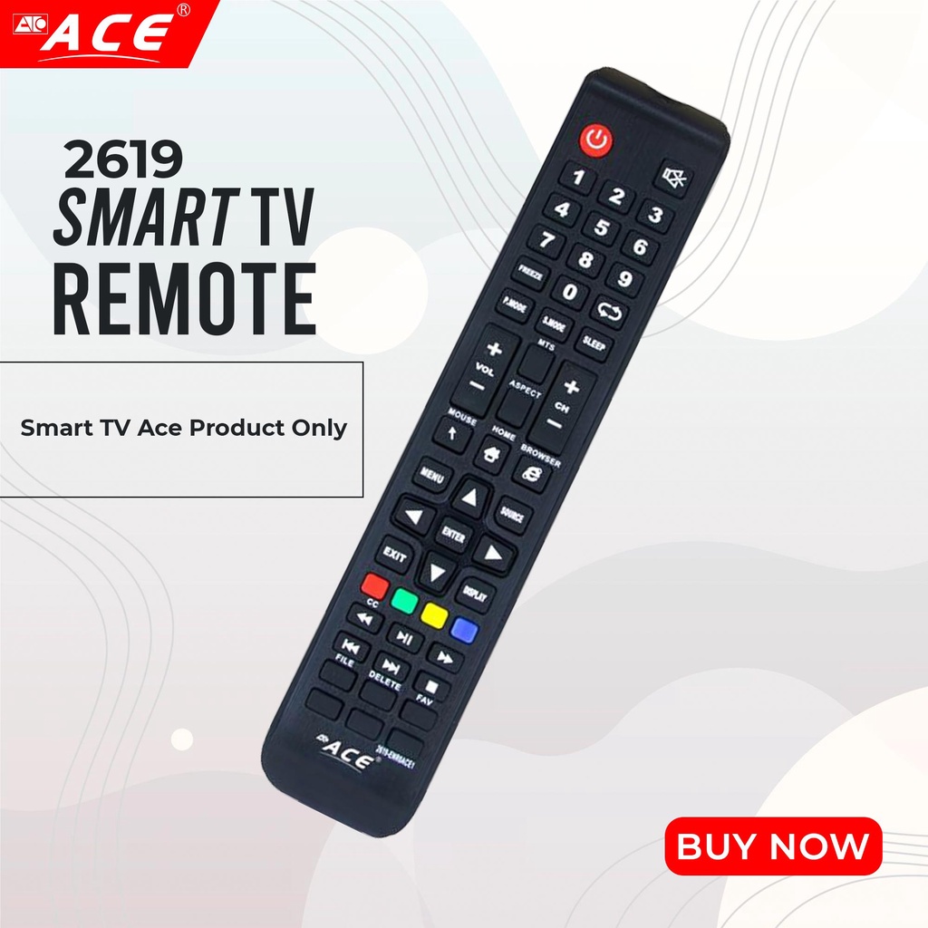 ACE 2619 smart tv remote for 2019 year model | Shopee Philippines