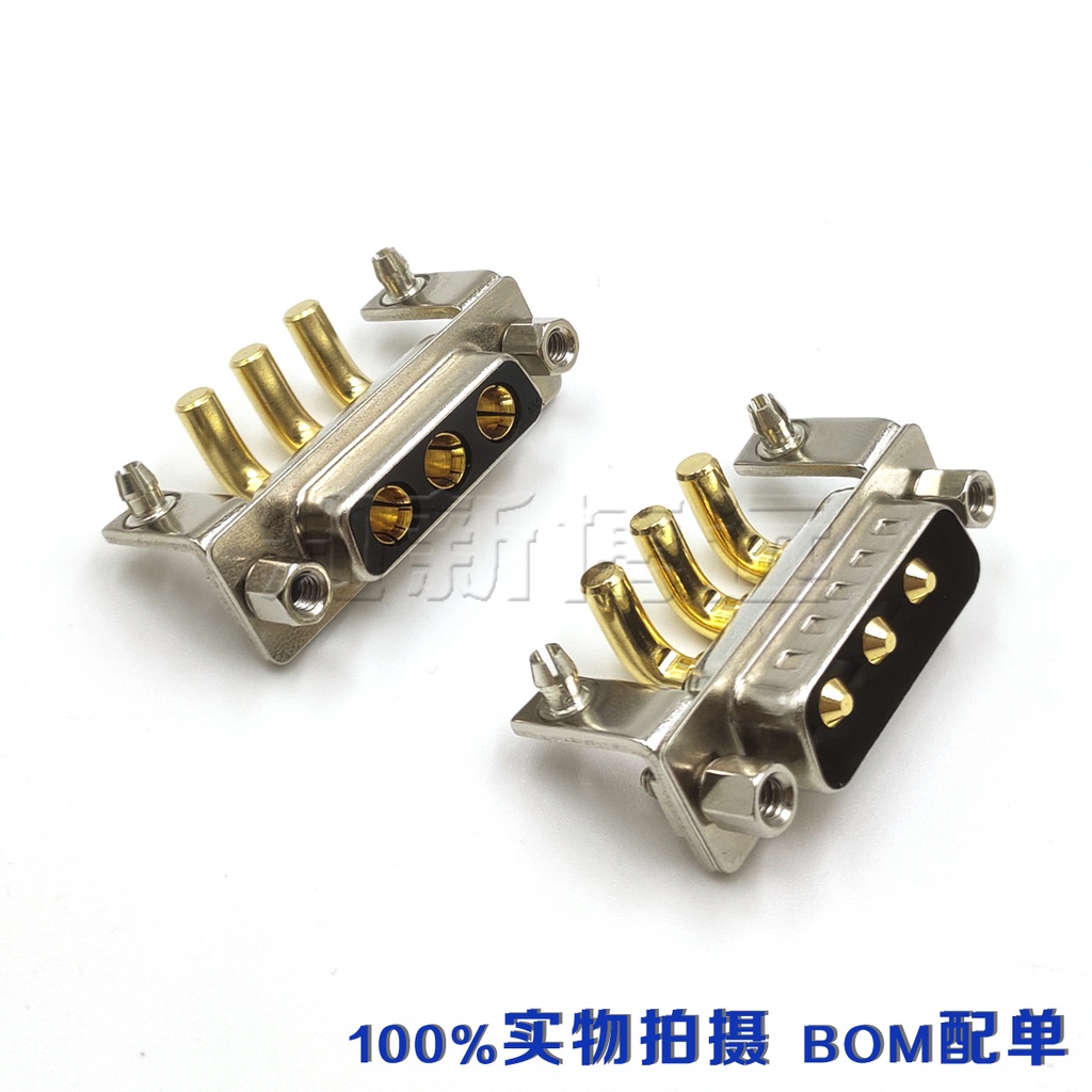 Hybrid High Current 3W3 Elbow Soldering Plate Male Head Female D-SUB ...