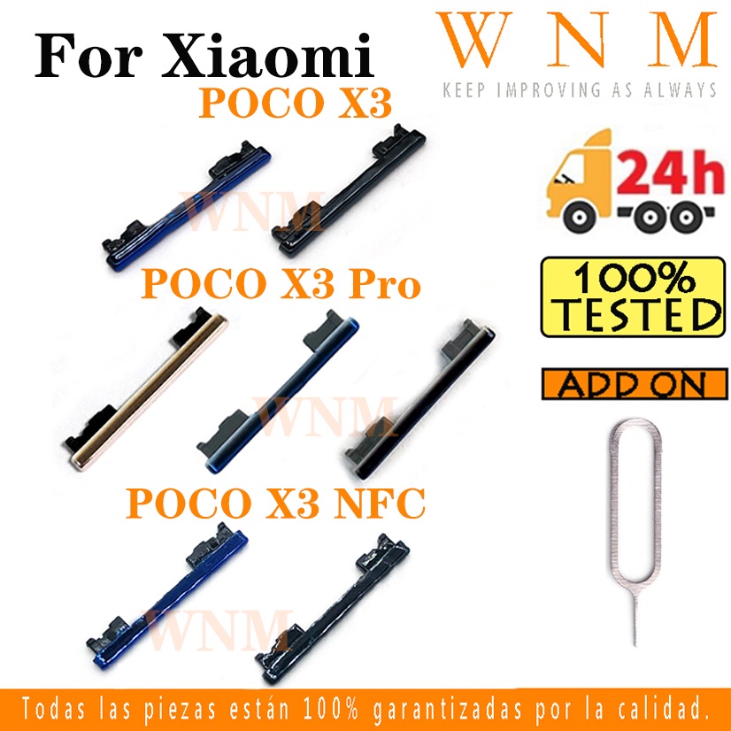 Power button For Xiaomi POCO X3 Pro NFC Power Volume Side Button Keys ...