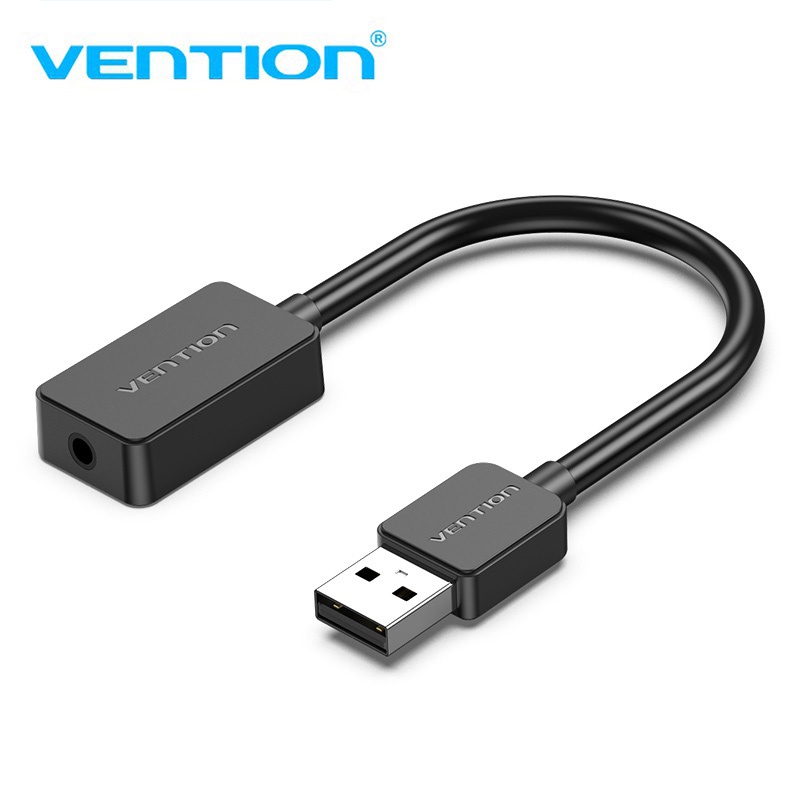 Vention USB External Sound Adapter USB-A Male to 3.5mm Female - CDZB0 ...