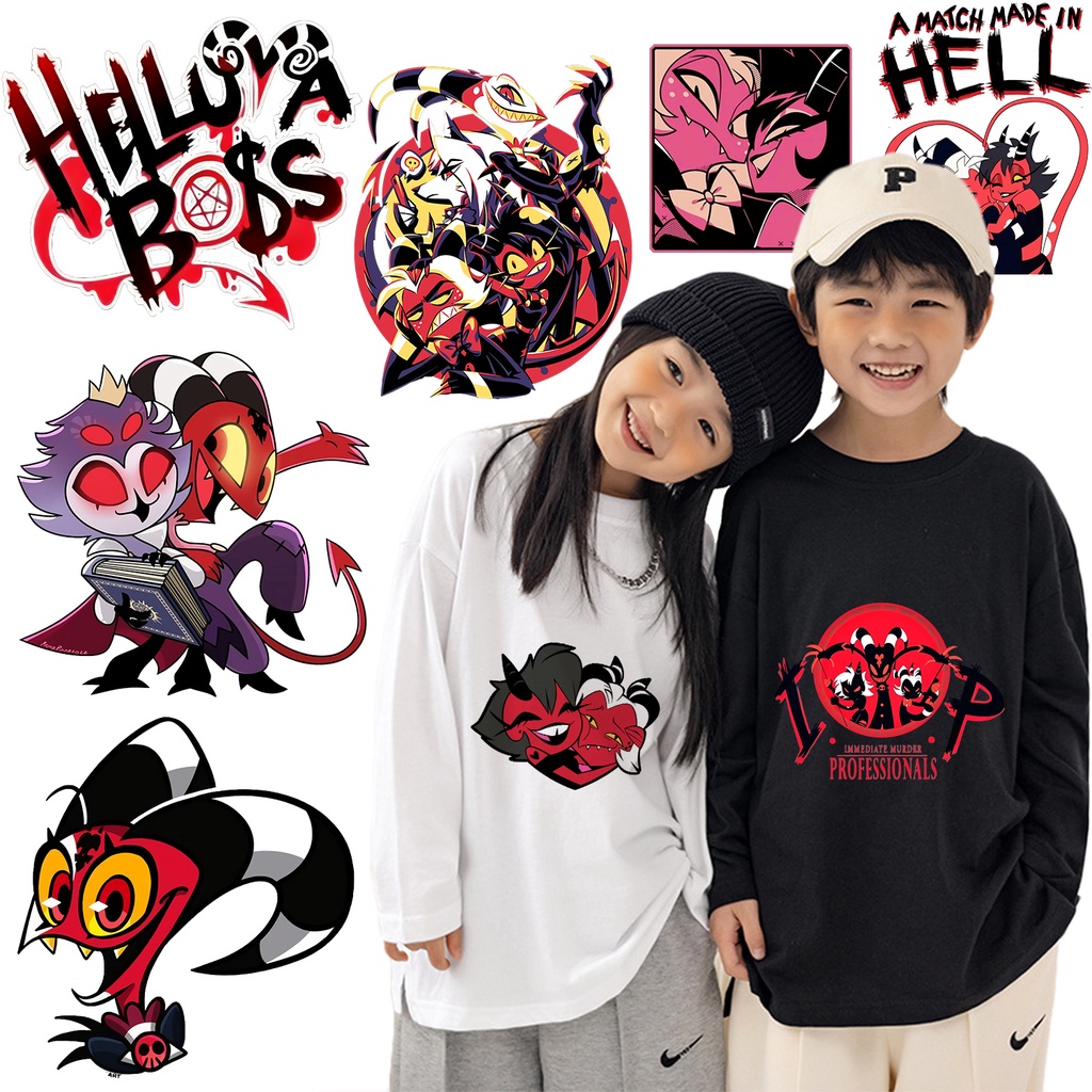 Helluva Boss Iron-on Patches Kids Clothes DIY Decoration Applique ...