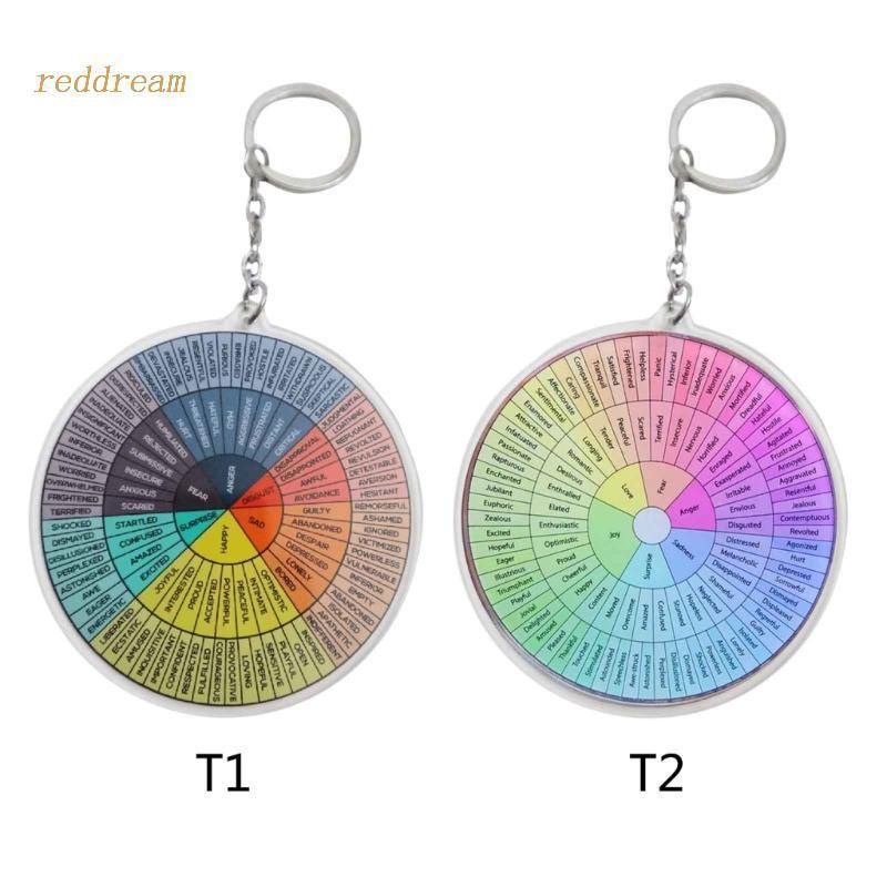REDD Color Spinning Wheel Keychain Color Mixing Guide Pendant Acrylic ...
