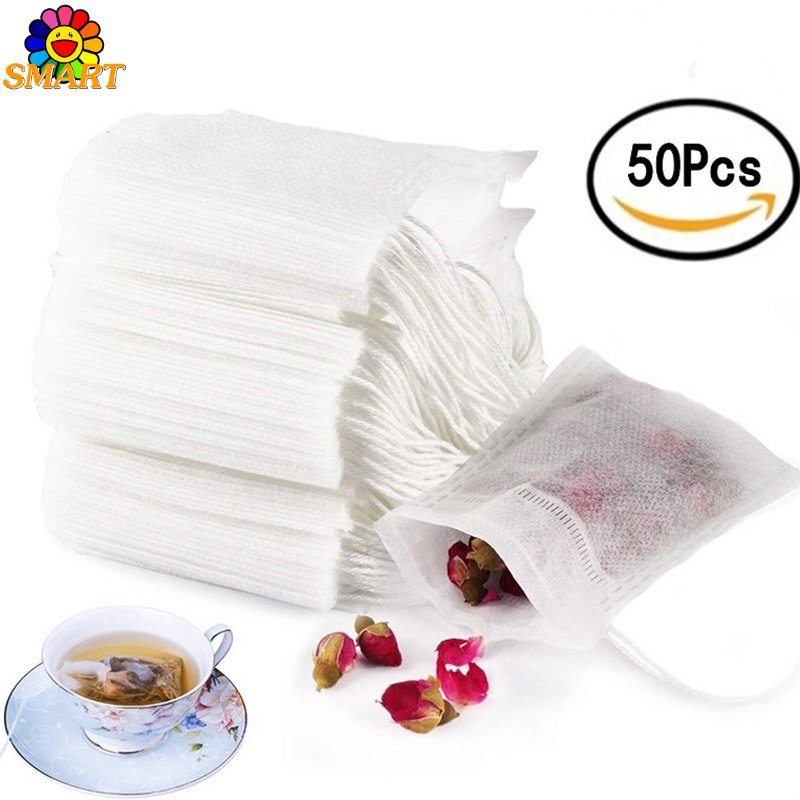 50Pcs/lot Disposable Tea Bags with String Multipurpose Food Grade Non ...