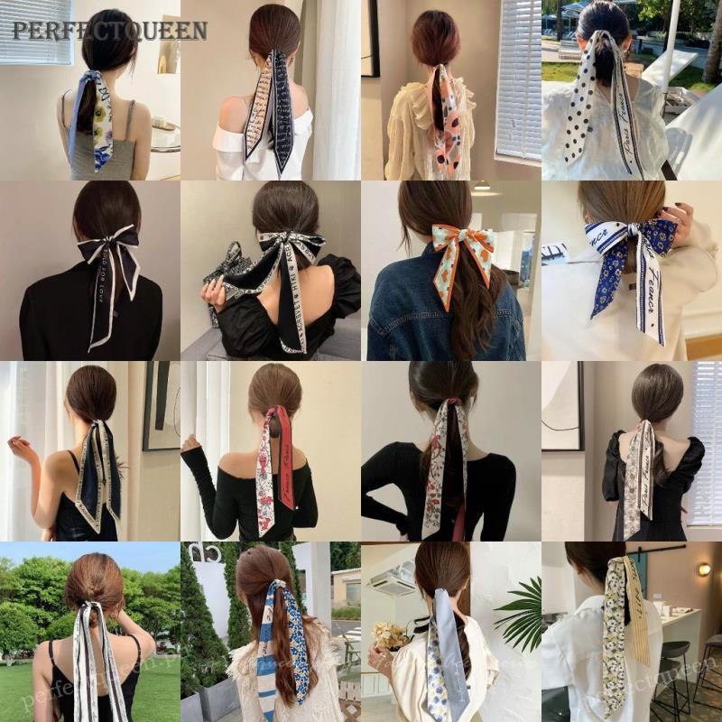 Women Scarf Head Rope Hair Ties Long Large Hair Ribbon Scarves Bowknot ...